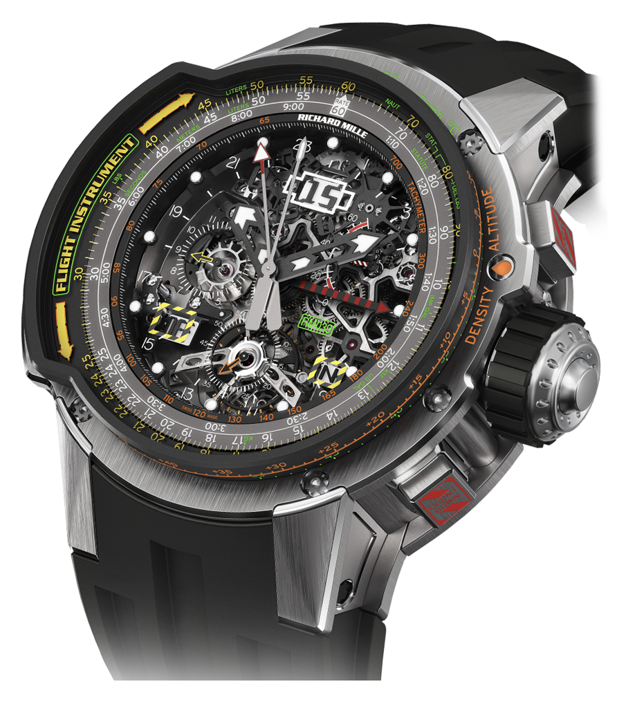 RM 039 RICHARD MILLE Tourbillon Chronographe Aviation Remontage RM 039 RICHARD MILLE Tourbillon Chronographe Aviation Remontage